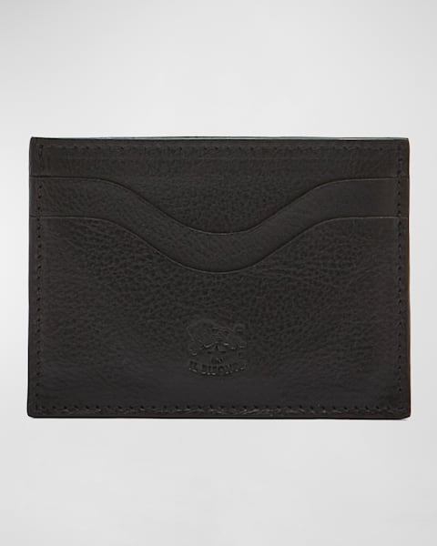 Il Bisonte Men's Oriuolo Leather Bifold Card Holder | Neiman Marcus