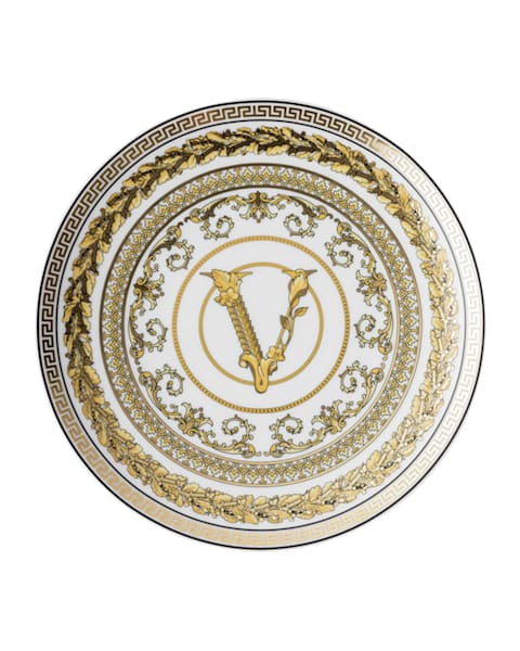 Versace Virtus Gala White Bowl | Neiman Marcus