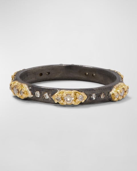 Armenta Old World Jade Enamel Scalloped Band | Neiman Marcus