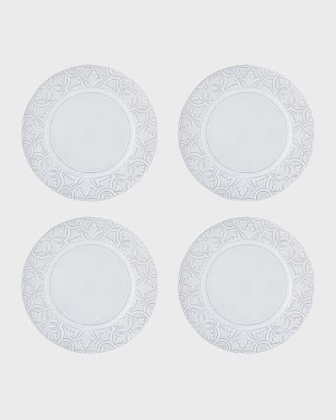 Caskata Arbor Green Canapes Plates, Set of 4 | Neiman Marcus