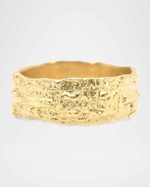 Le Gramme Men's 18K Yellow Gold Baguette Diamond Band Ring, 2.5mm ...