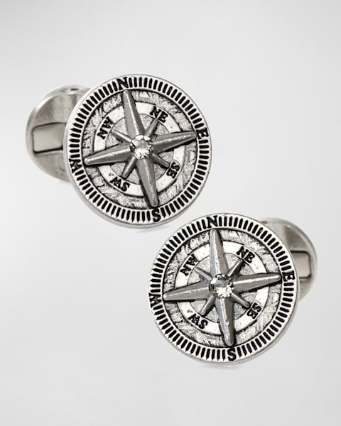 Cufflinks Inc. Compass Cufflinks w/ Enamel | Neiman Marcus