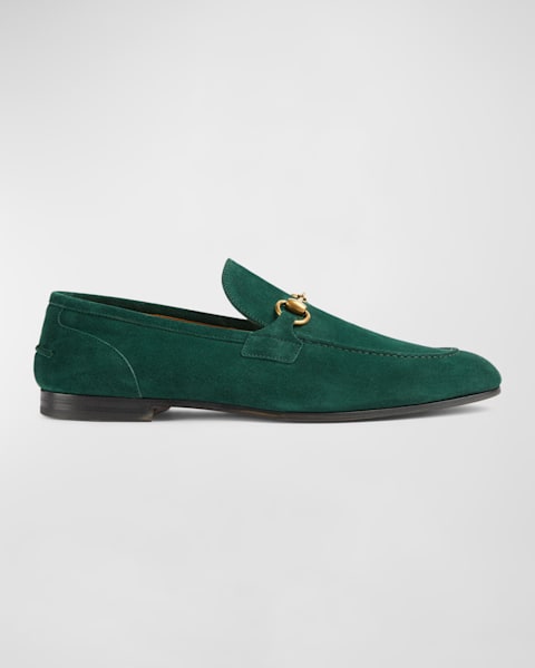 Dolce&Gabbana Men's City Suede Penny Loafers | Neiman Marcus