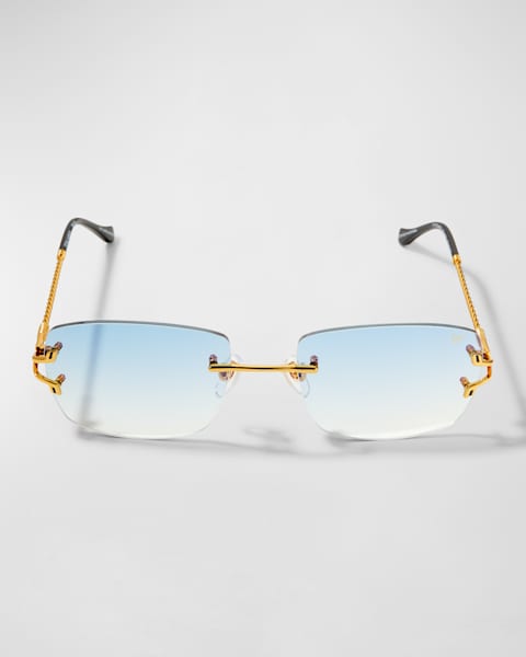 Off-White Men's Matera Acetate Rectangle Sunglasses | Neiman Marcus