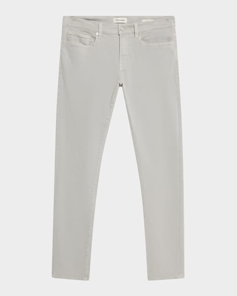 FRAME Men's Slim Twill Chino Pants | Neiman Marcus