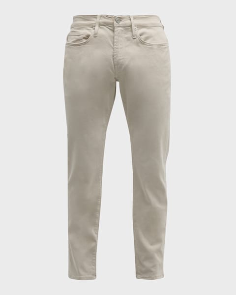 FRAME Men's Slim Twill Chino Pants | Neiman Marcus
