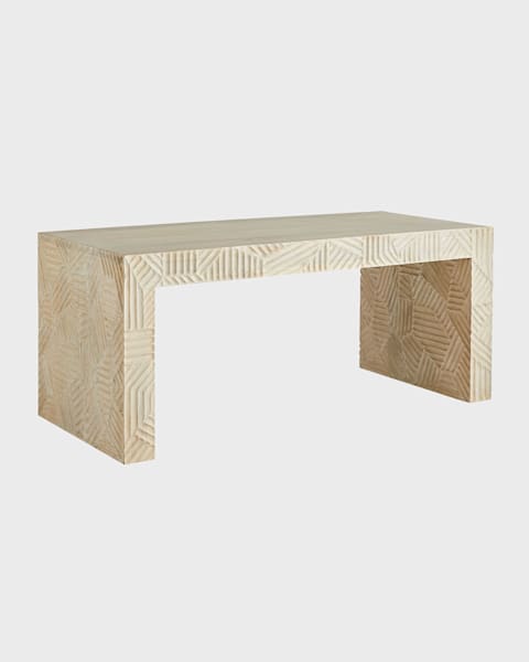 Four Hands Fawkes Bench with Tray, 79" | Neiman Marcus