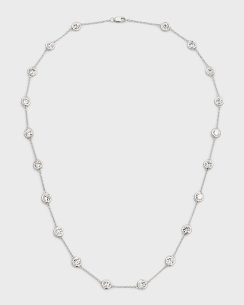 Neiman Marcus Lab Grown Diamonds Lab Grown Diamond 18K White Gold Round ...