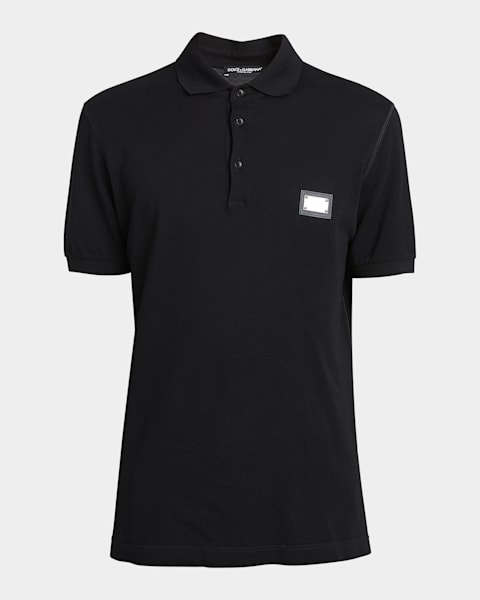 Ferragamo Men's Cotton Logo Polo | Neiman Marcus