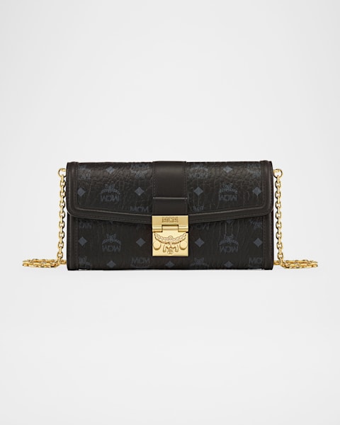 MCM Logo-Embossed Large Zip Wallet | Neiman Marcus