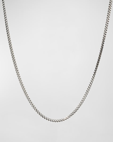 Konstantino Men's Silver Wheat Chain Necklace, 20"L | Neiman Marcus
