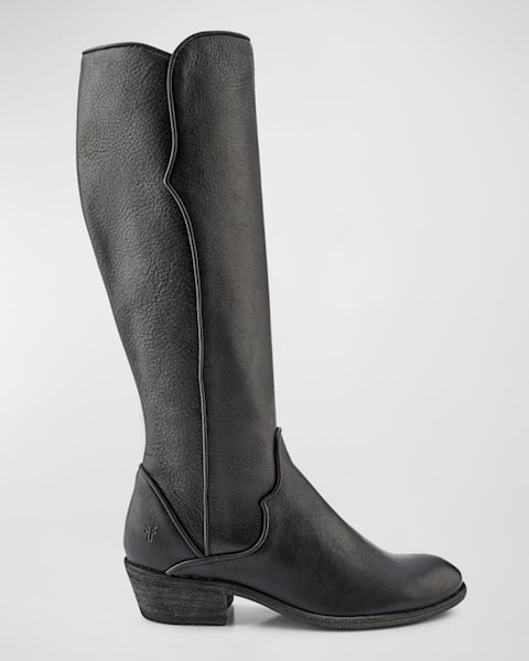 Frye Billy Daisy Leather Tall Western Boots | Neiman Marcus