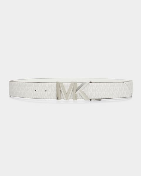 Michael Kors Reversible Logo Leather Belt | Neiman Marcus