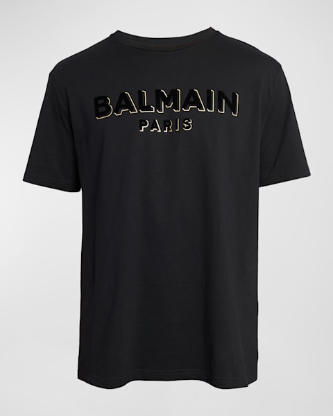 Balmain Men's Raglan Logo Sweatshirt | Neiman Marcus