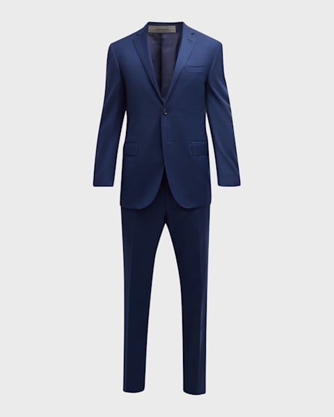 Corneliani Men's Solid Wool Leader Suit | Neiman Marcus