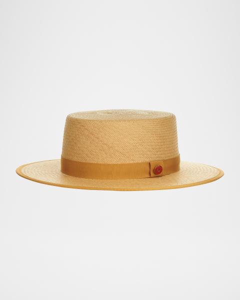 Keith James Men's Queen Red-Brim Wool Fedora Hat | Neiman Marcus