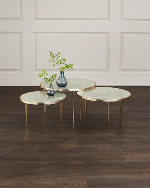 Interlude Home Amerigo Nesting Cocktail Tables, Set of 3 | Neiman Marcus