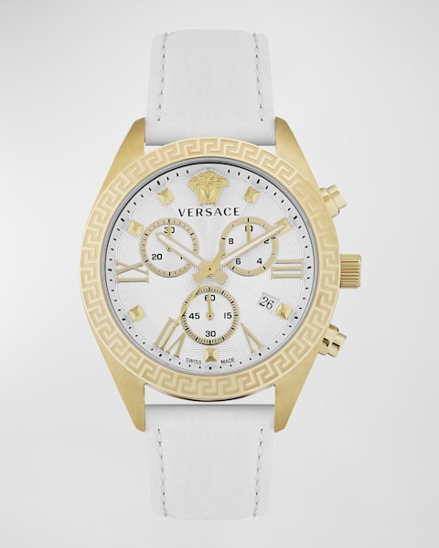 Versace 35mm Greca Flourish Watch with Bracelet Strap, Gold Plated ...