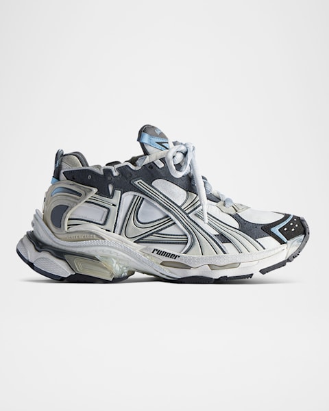Balenciaga Men's Mesh Runner Sneakers | Neiman Marcus