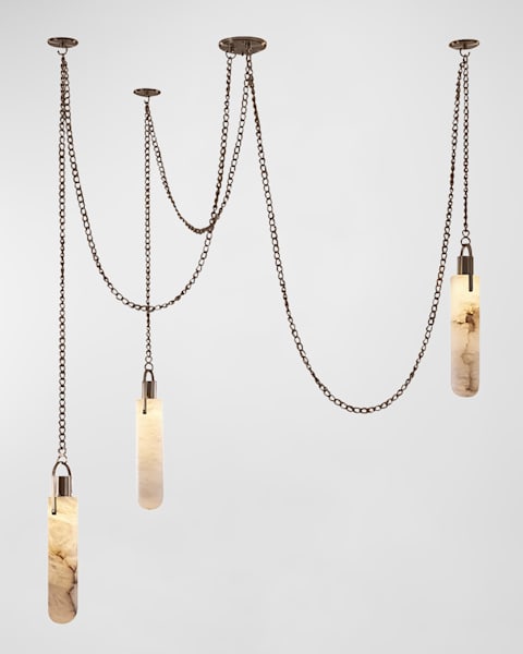 Allegri Crystal by Kalco Lighting Flint 5-Light LED Multi-Drop Pendant ...