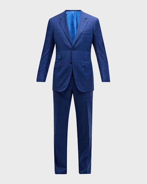 Stefano Ricci Men's Classic Solid Wool Suit | Neiman Marcus