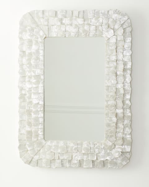 John-Richard Collection Origami 62" Wall Mirror | Neiman Marcus