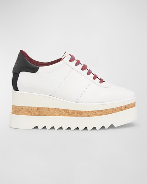 Stella McCartney Sneakelyse Vegan Logo Platform Loafers | Neiman Marcus
