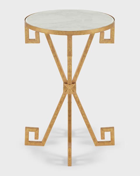 Farah Marble-Top Side Table | Neiman Marcus