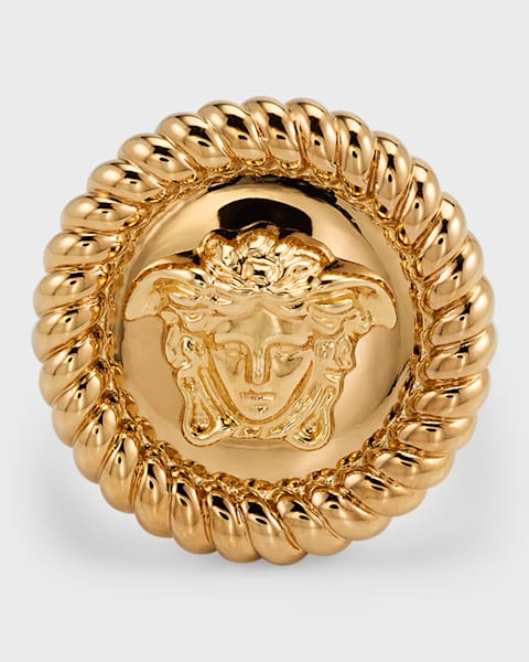 Versace Men's Medusa Signet Ring | Neiman Marcus