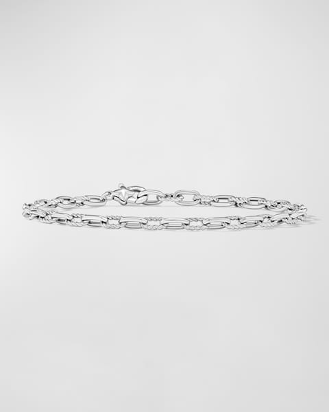 David Yurman DY Madison Chain Bracelet in Silver with 18K Gold, 8.5mm ...