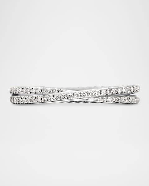 David Yurman DY Eden Eternity Wedding Band Ring with Diamonds and ...