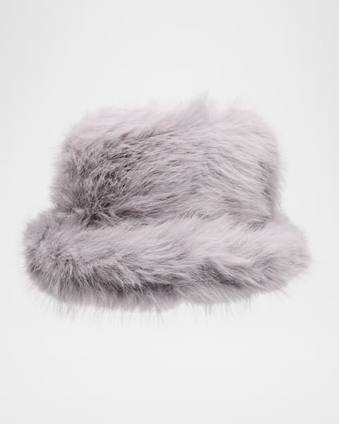 Surell Accessories Velvet & Faux Fox Fur Ear Muffs | Neiman Marcus