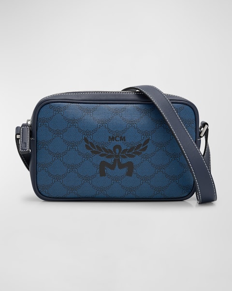 MCM Men's Lauretos Himmel Drawstring Backpack | Neiman Marcus