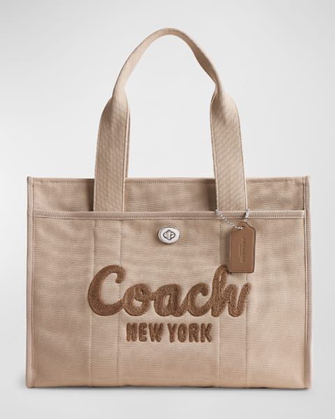 Coach Leopard Canvas Cargo Tote Bag | Neiman Marcus