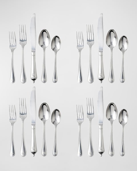 Juliska Le Panier 20-Piece Flatware Set - Bright Satin | Neiman Marcus