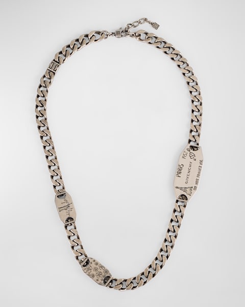 Givenchy Men's ID Logo Chain Necklace | Neiman Marcus