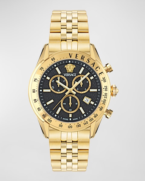 Versace Men's Antares Titanium Bracelet Watch, 44x41.5mm | Neiman Marcus