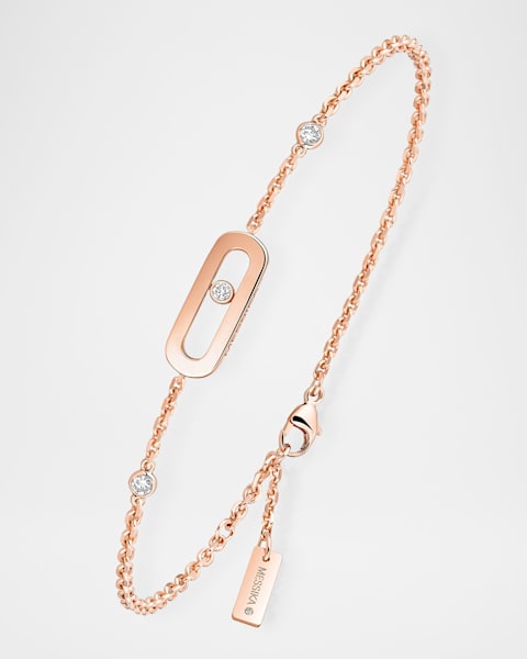 Messika MOVE LINK 18K YELLOW GOLD DIAMOND BRACELET | Neiman Marcus