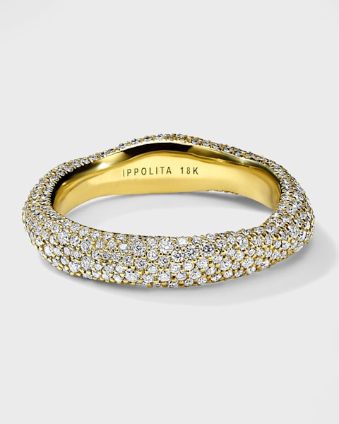 ZYDO 18k White Gold Diamond Flower Ring | Neiman Marcus