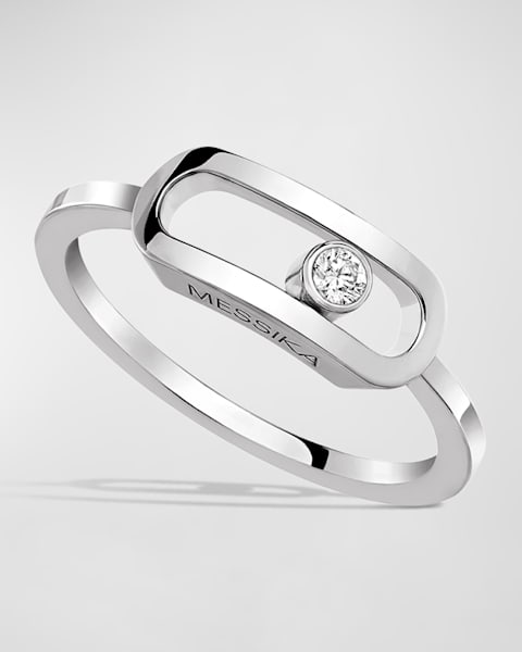 Messika MOVE UNO 18K YELLOW GOLD DIAMOND PAVE RING | Neiman Marcus