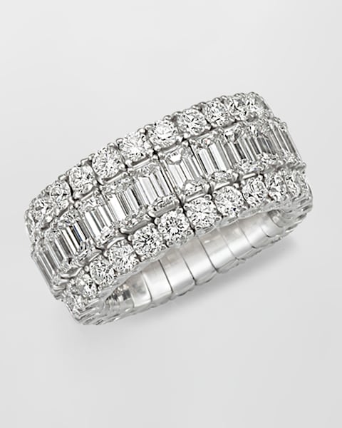 Neiman Marcus Diamonds Platinum and 18K Yellow Gold Radiant Cut Yellow ...