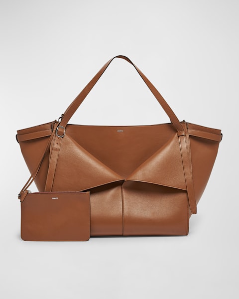 Burberry Snip Check Jacquard-Woven Shoulder Bag | Neiman Marcus
