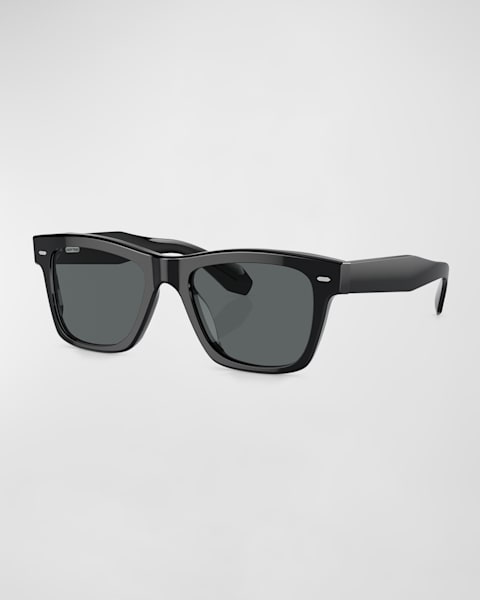 Oliver Peoples Men's Desmon Sun 50 Round Acetate Sunglasses | Neiman Marcus