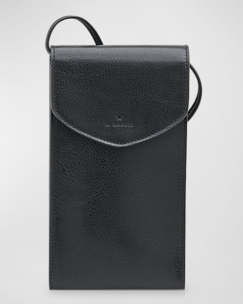 Il Bisonte Classic Bifold Leather Card Case | Neiman Marcus