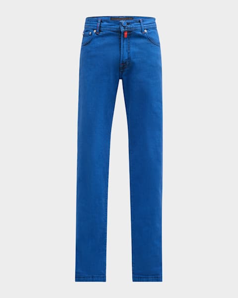 Kiton Men's Slim Fit Medium Wash Denim Jeans | Neiman Marcus