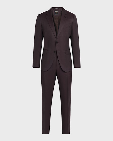 ZEGNA Men's Prince of Wales Centoventimila Wool Suit | Neiman Marcus