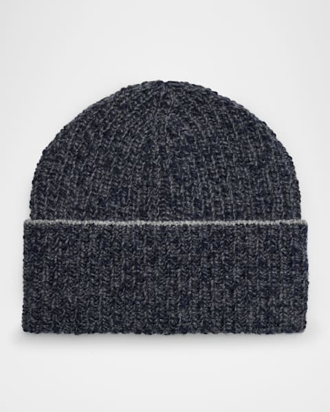 Bergdorf Goodman Men's Wool-Cashmere Beanie Hat | Neiman Marcus