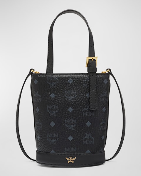 MCM Visetos Monogram Flat Pouch Shoulder Bag | Neiman Marcus