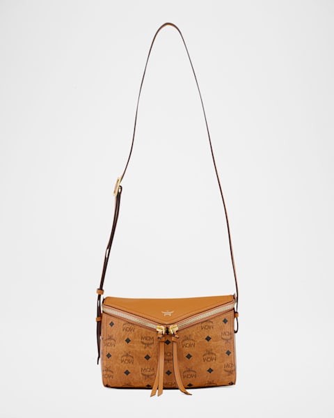 MCM Diamond Visetos Monogram Crossbody Bag | Neiman Marcus