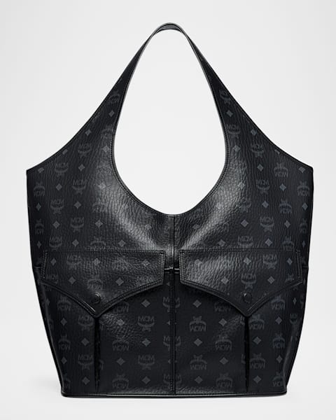 MCM Toni Medium Visetos Shopper Tote Bag | Neiman Marcus